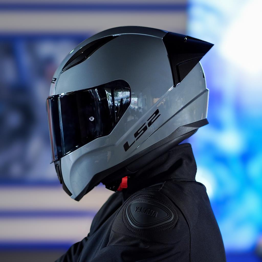 LS2 Rapid 2 Race Nardo Gri Kask ve Şeffaf Vizör - Ride4Moto