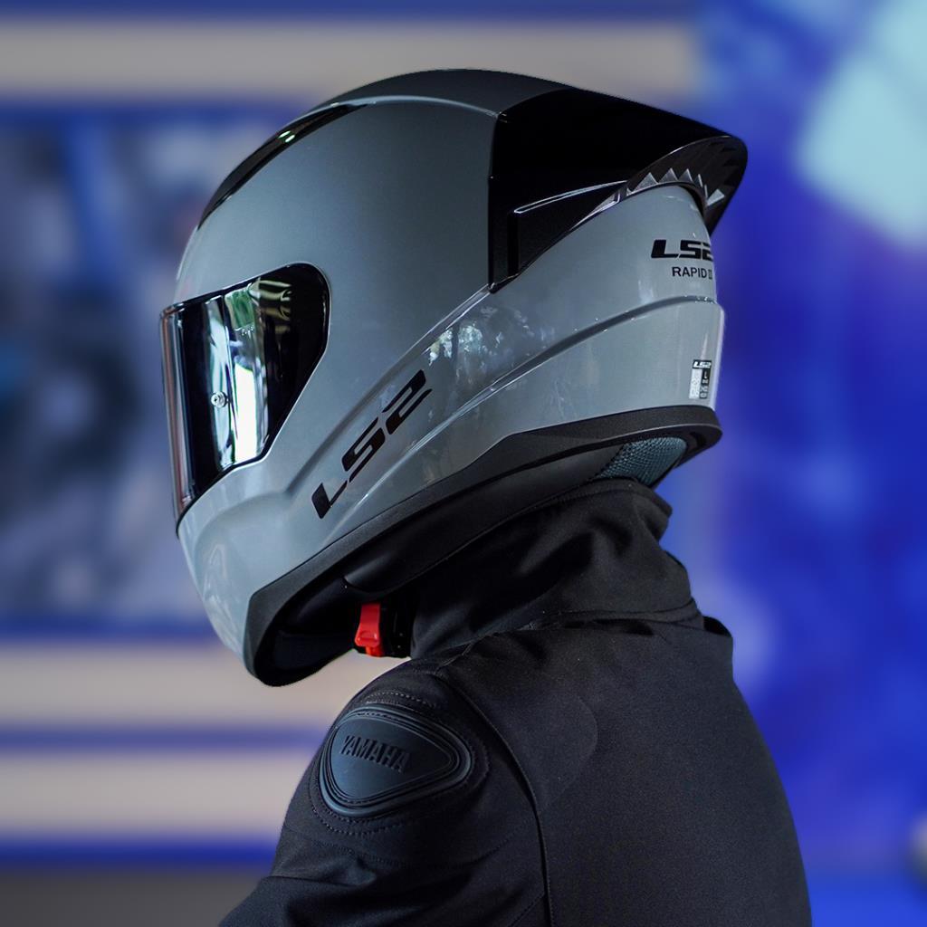 LS2 Rapid 2 Race Nardo Gri Kask ve Şeffaf Vizör - Ride4Moto